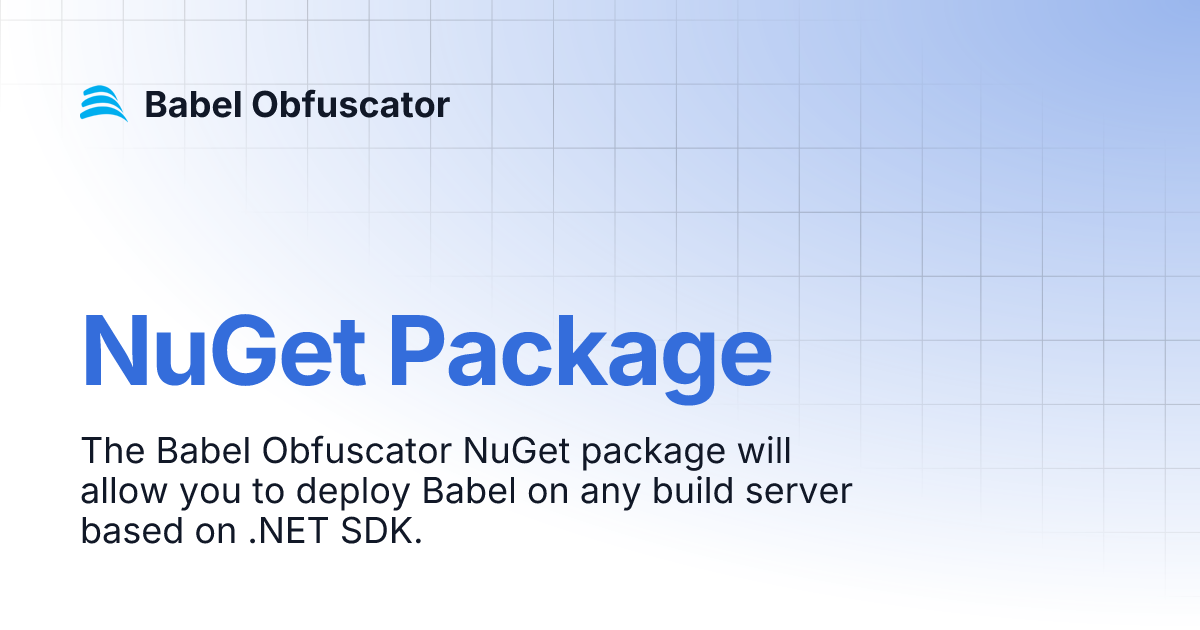 NuGet Package | Babel Obfuscator